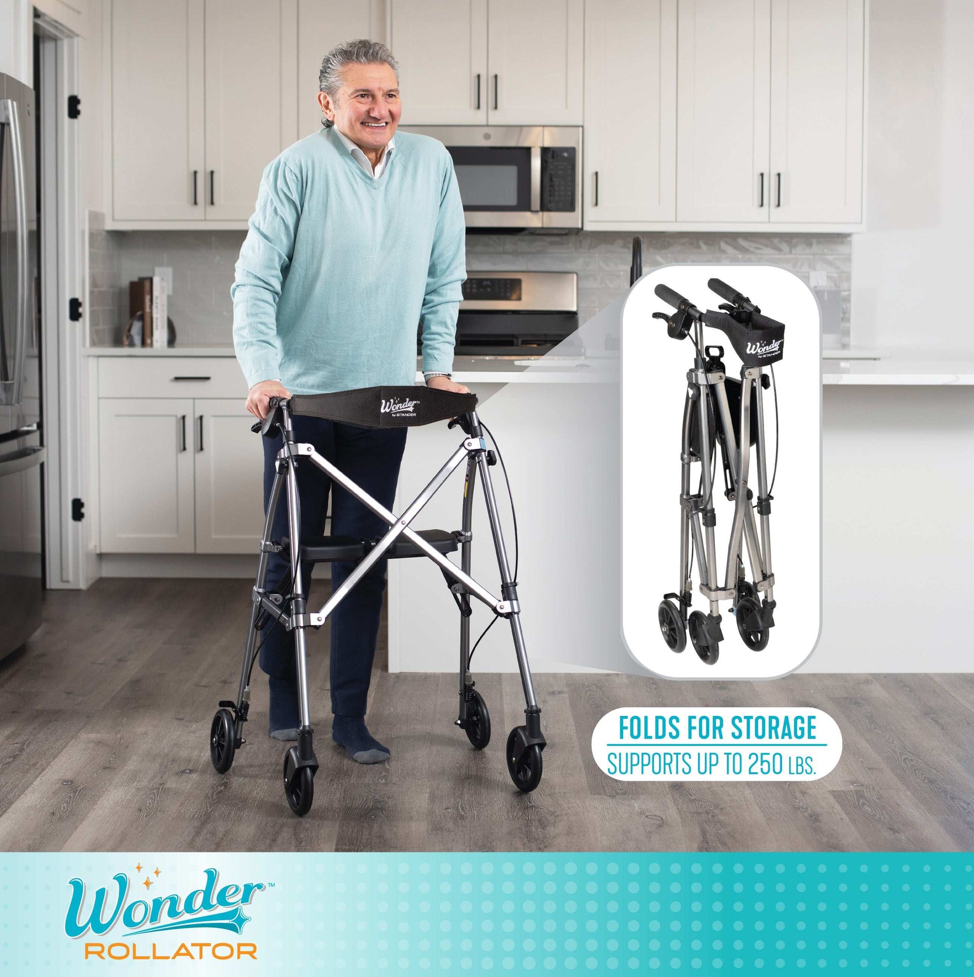 Stander Space Saver Rollator – Stander Mobility