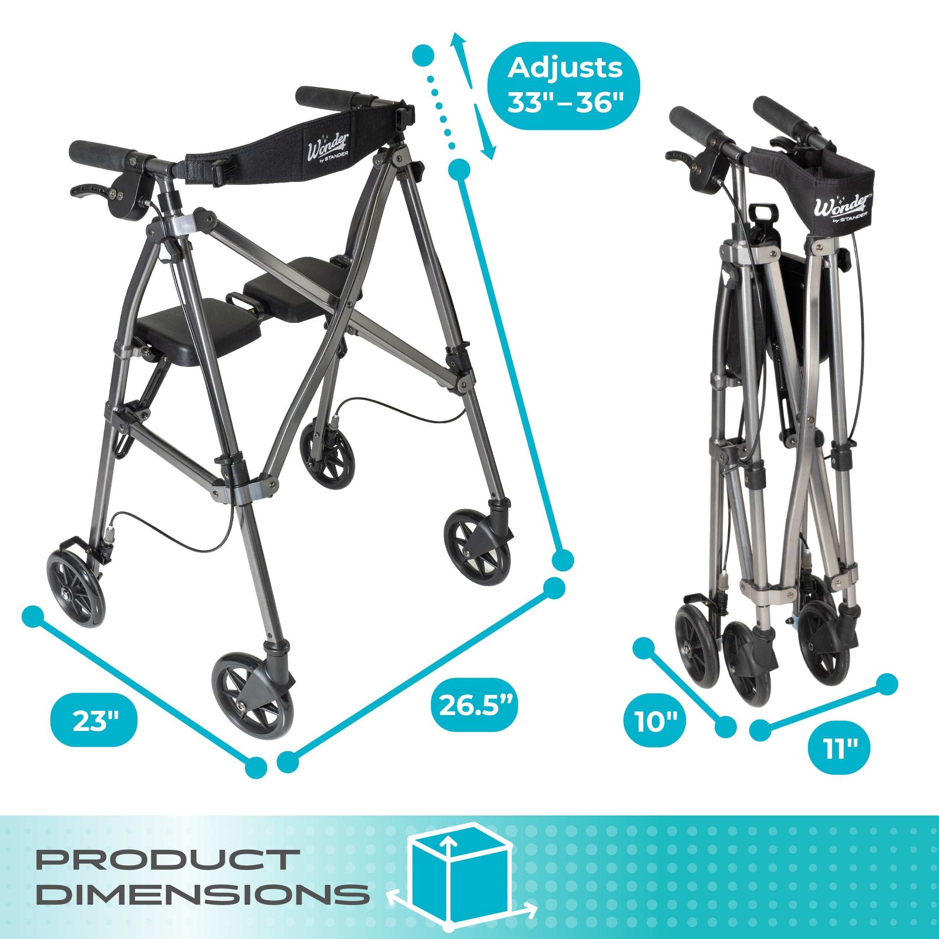 Stander Space Saver Rollator – Stander Mobility