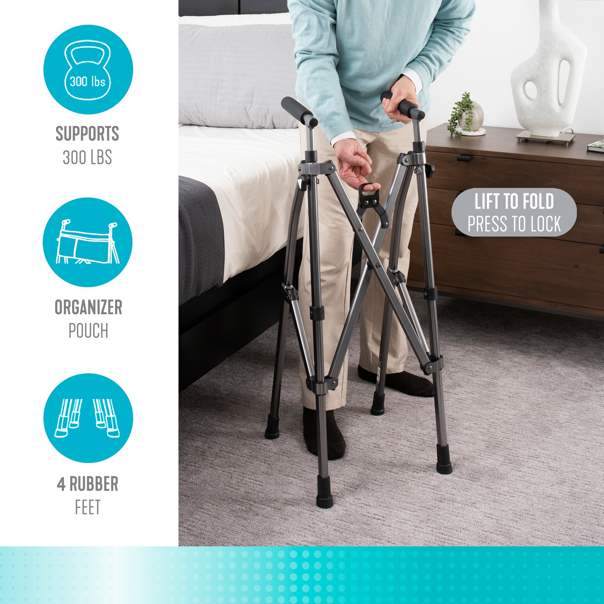 Stander EZ Fold-N-Go Walker Lite – Stander Mobility