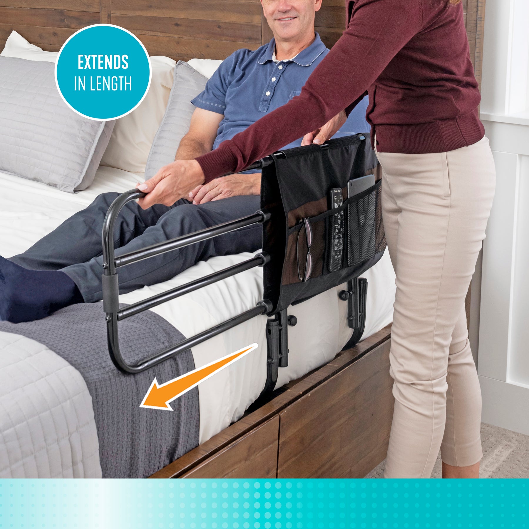 Wonder Click Extendable Bed Rail – Stander Mobility