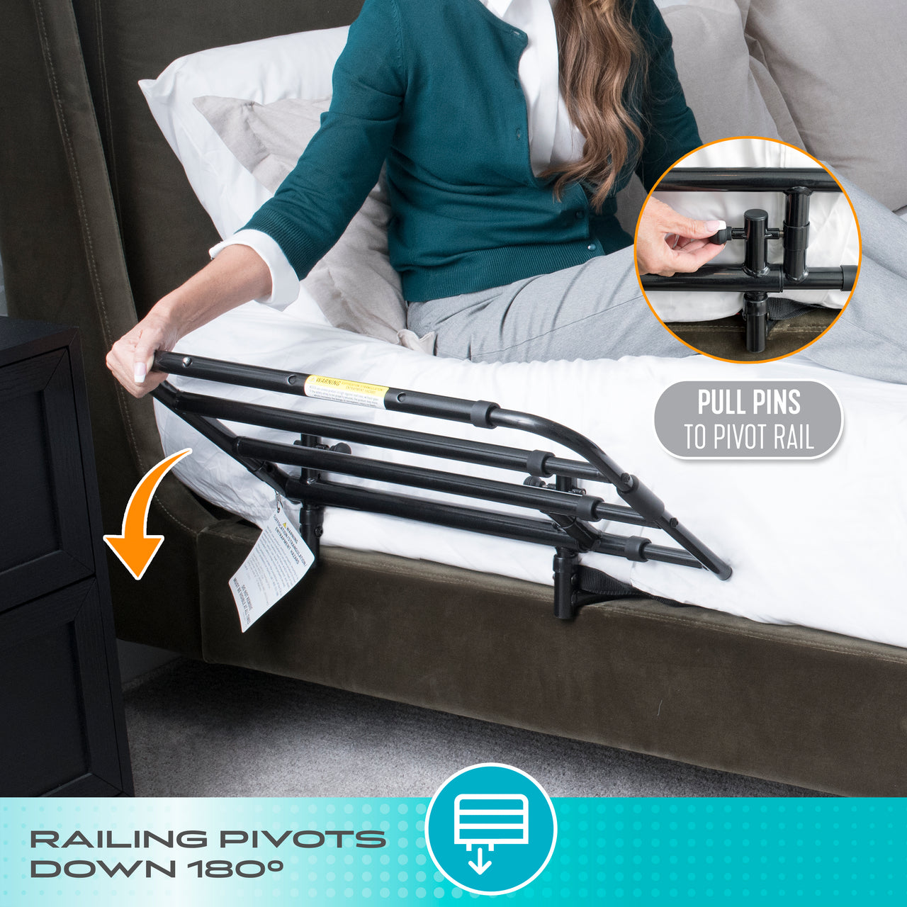 Stander Wonder Pivot Bed Rail – Stander Mobility