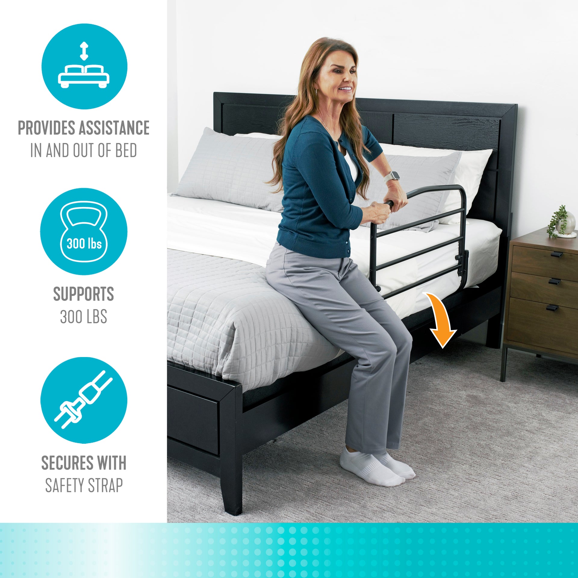 Stander 30 inch Safety Bed Rail – Stander Mobility