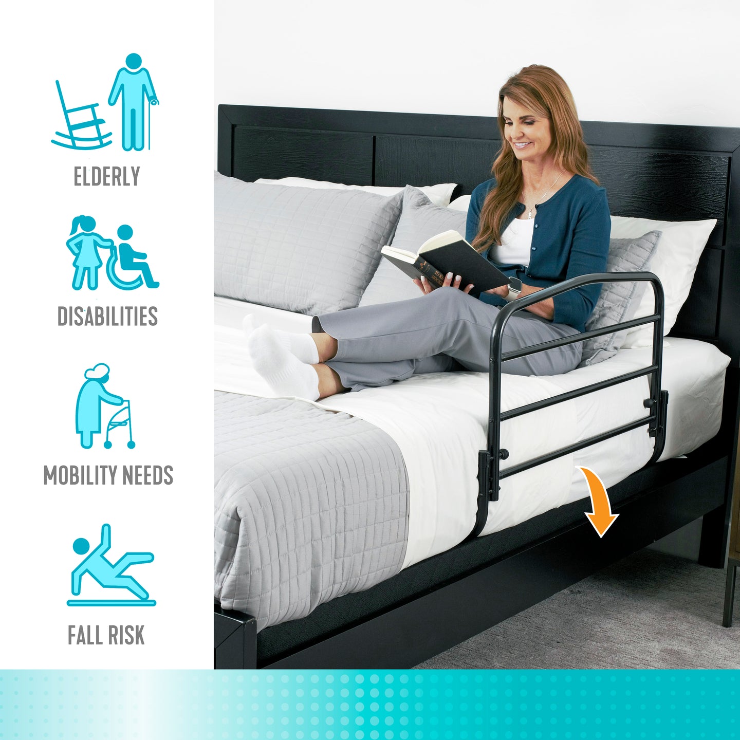 Stander 30 inch Safety Bed Rail – Stander Mobility