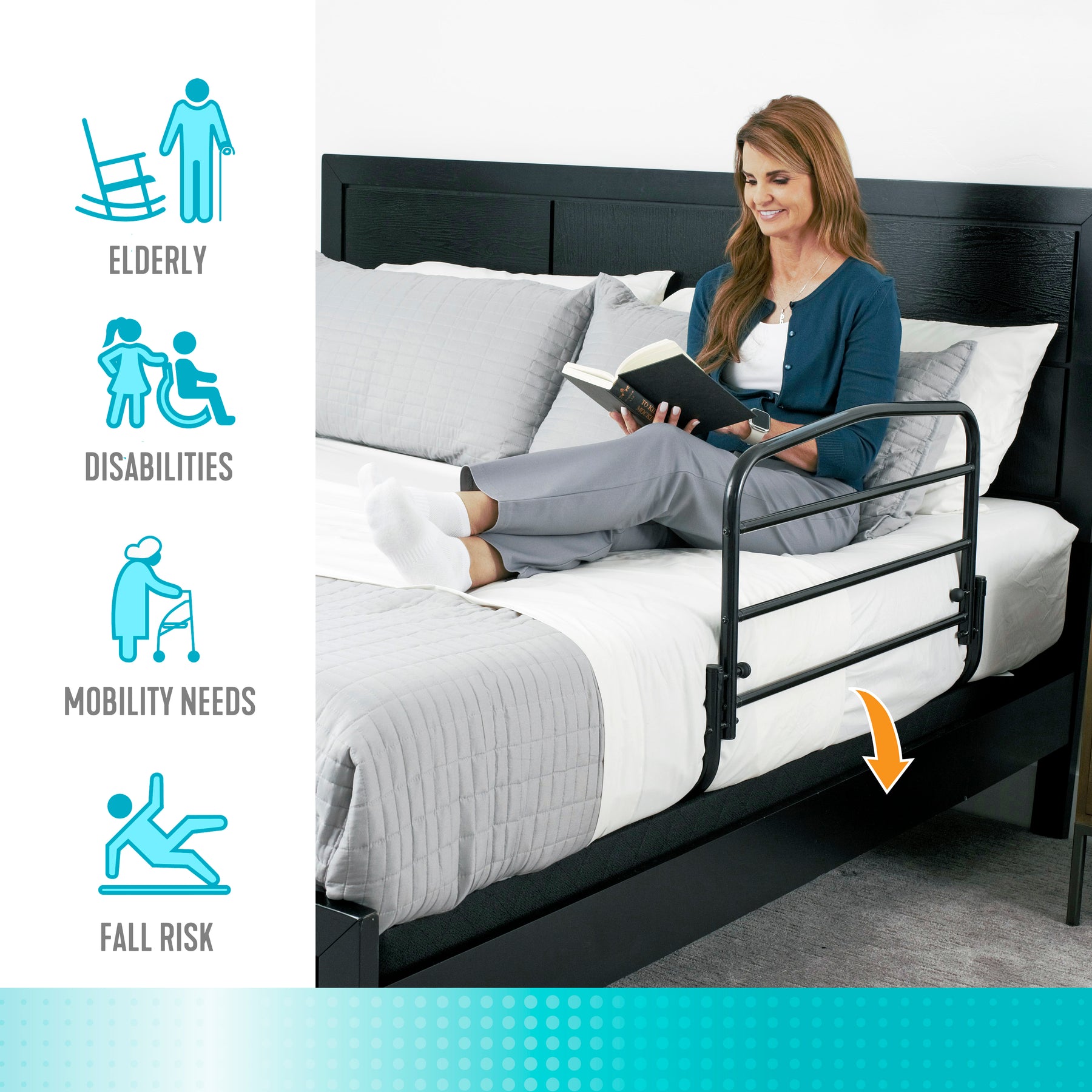 Stander 30 inch Safety Bed Rail – Stander Mobility