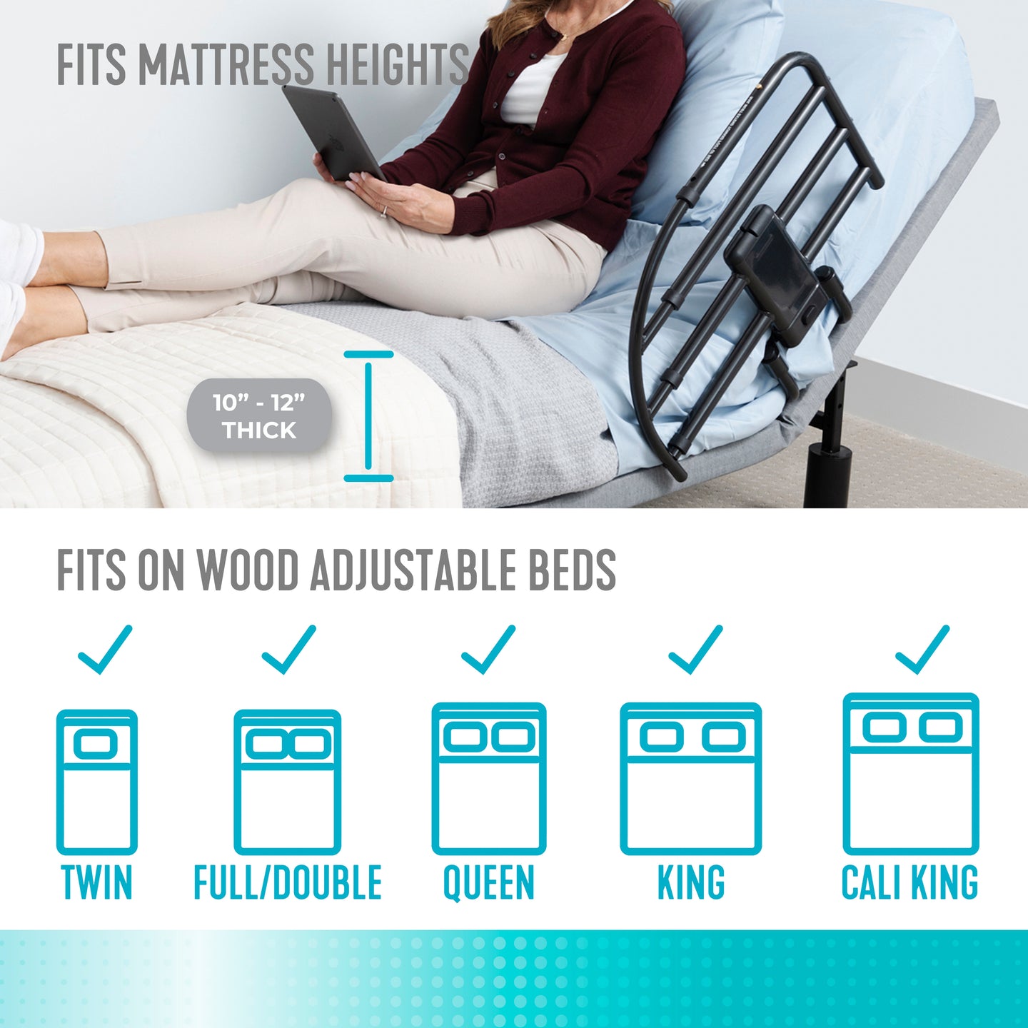 Stander Click-N-Go Extendable Bed Rail – Stander Mobility